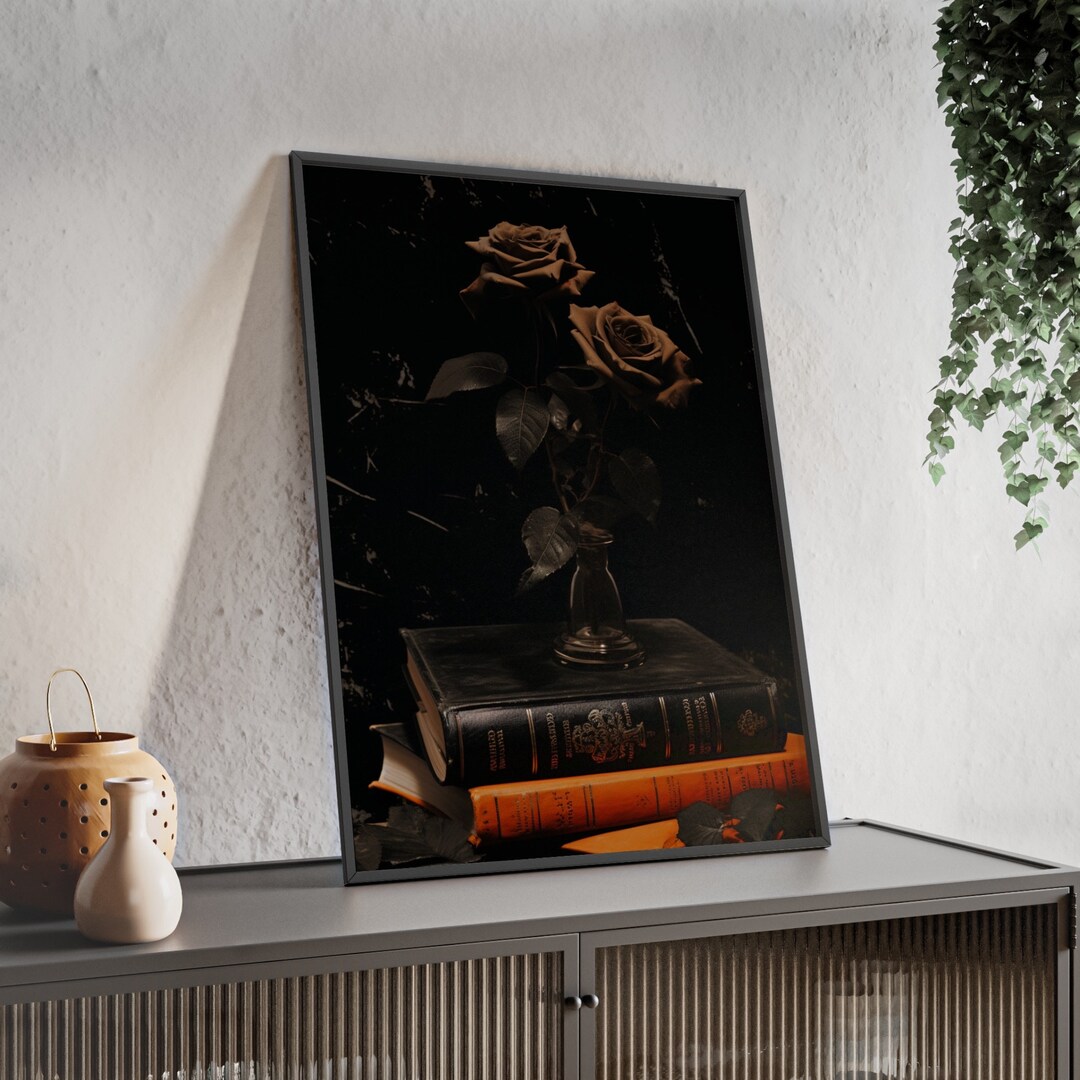 Nature and Knowledge in a Black:dark Art Aesthetic, Black Poster,dark ...