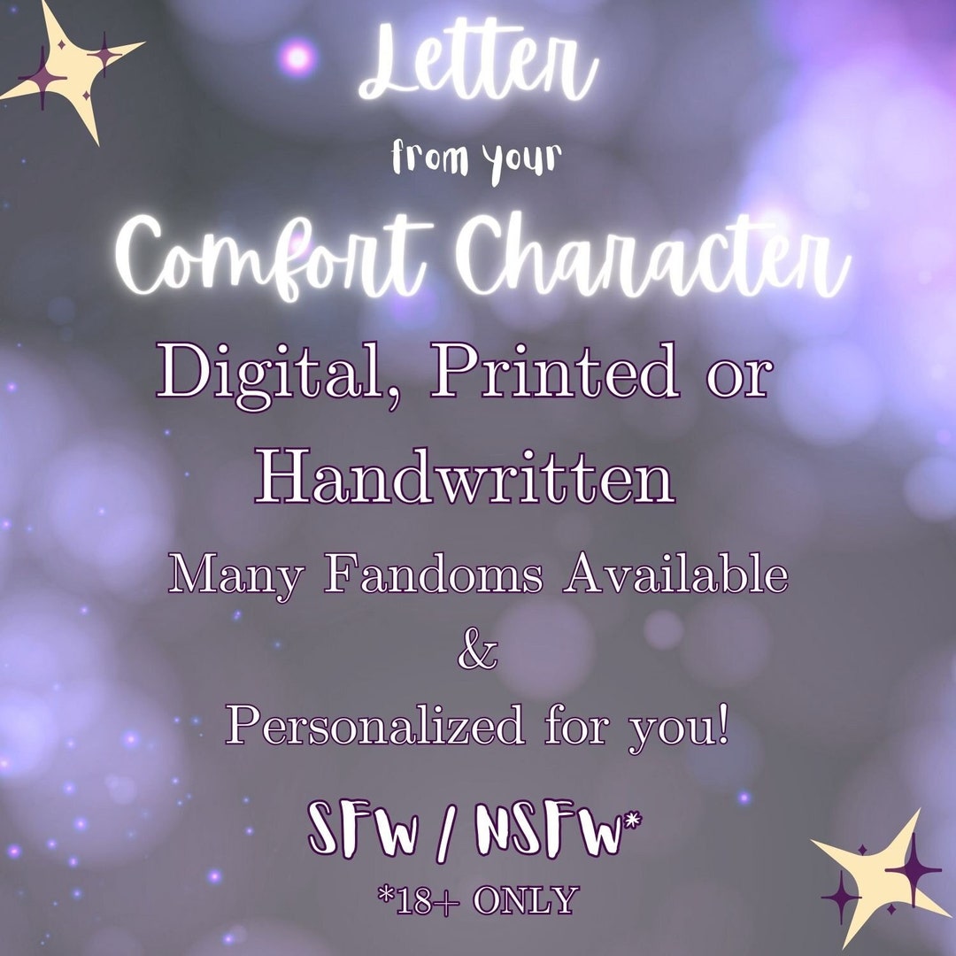 Character Comfort Letters Custom Letters Made to Order for You - Etsy