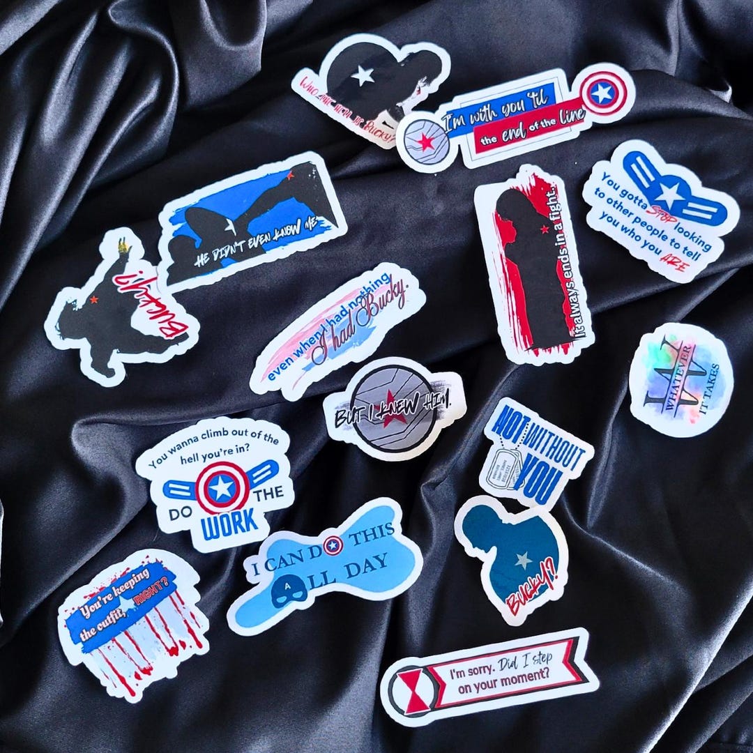 Bucky Barnes, Winter Soldier Stickers, Waterproof Vinyl Decals - Etsy