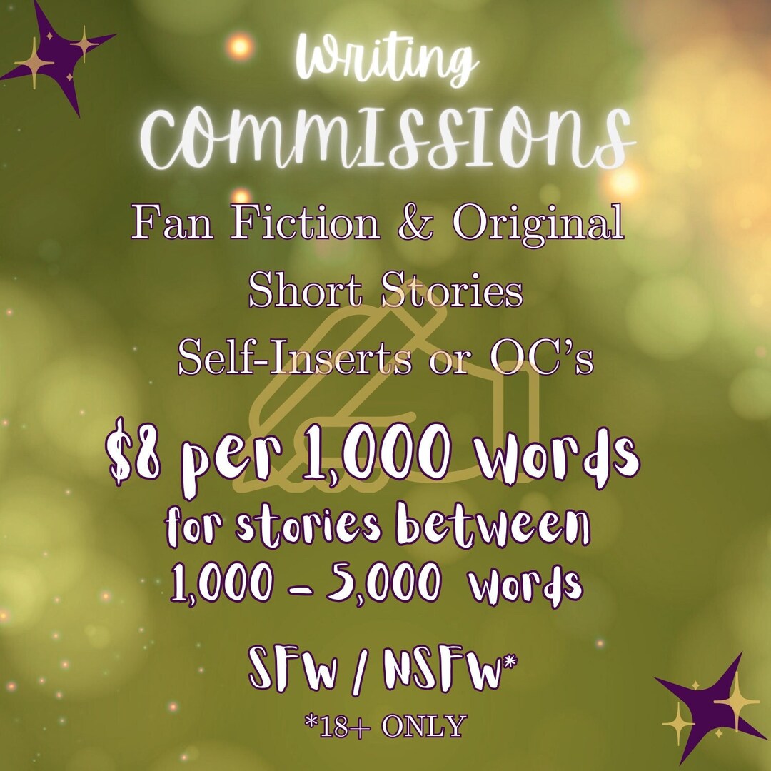 Short Writing Commissions Custom Fanfictions / Short Stories - Etsy
