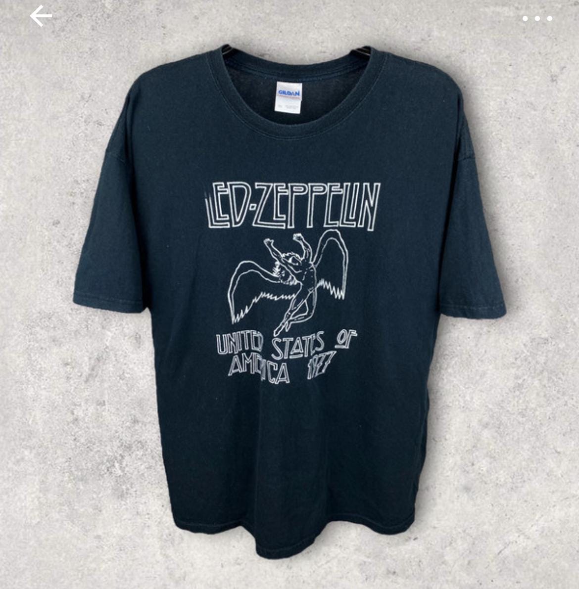 Vintage Led Zeppelin Shirt - Angel Logo Graphic Tee - 2000 Myth Gem ...