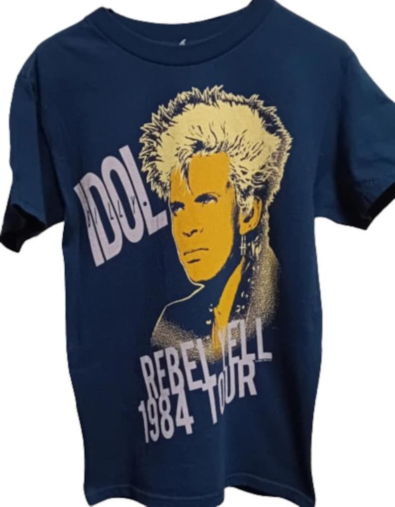 Vintage Billy Idol Rebel Yell Tour Shirt, Classic Rock Band Tee ...
