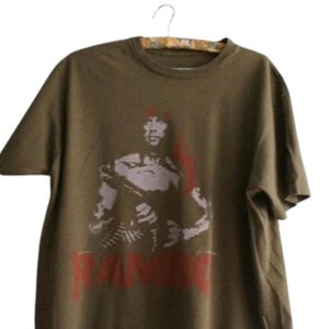 Vintage Rambo Tee Sylvester Stallone 80s Shirt, Iconic Action Movie ...