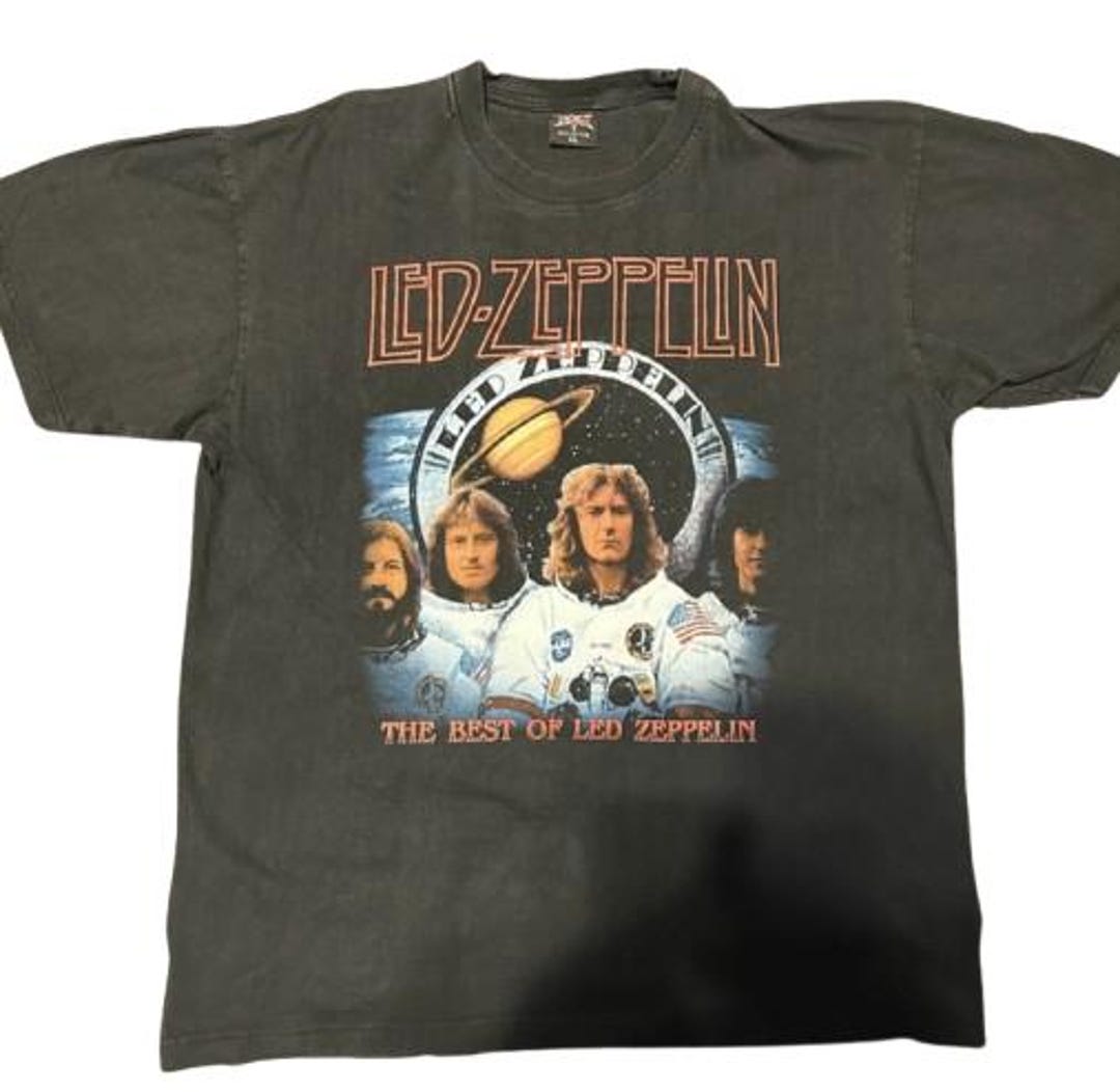Vintage Led Zeppelin Shirt - Rare Band Photo Graphic Tee - Classic Rock ...