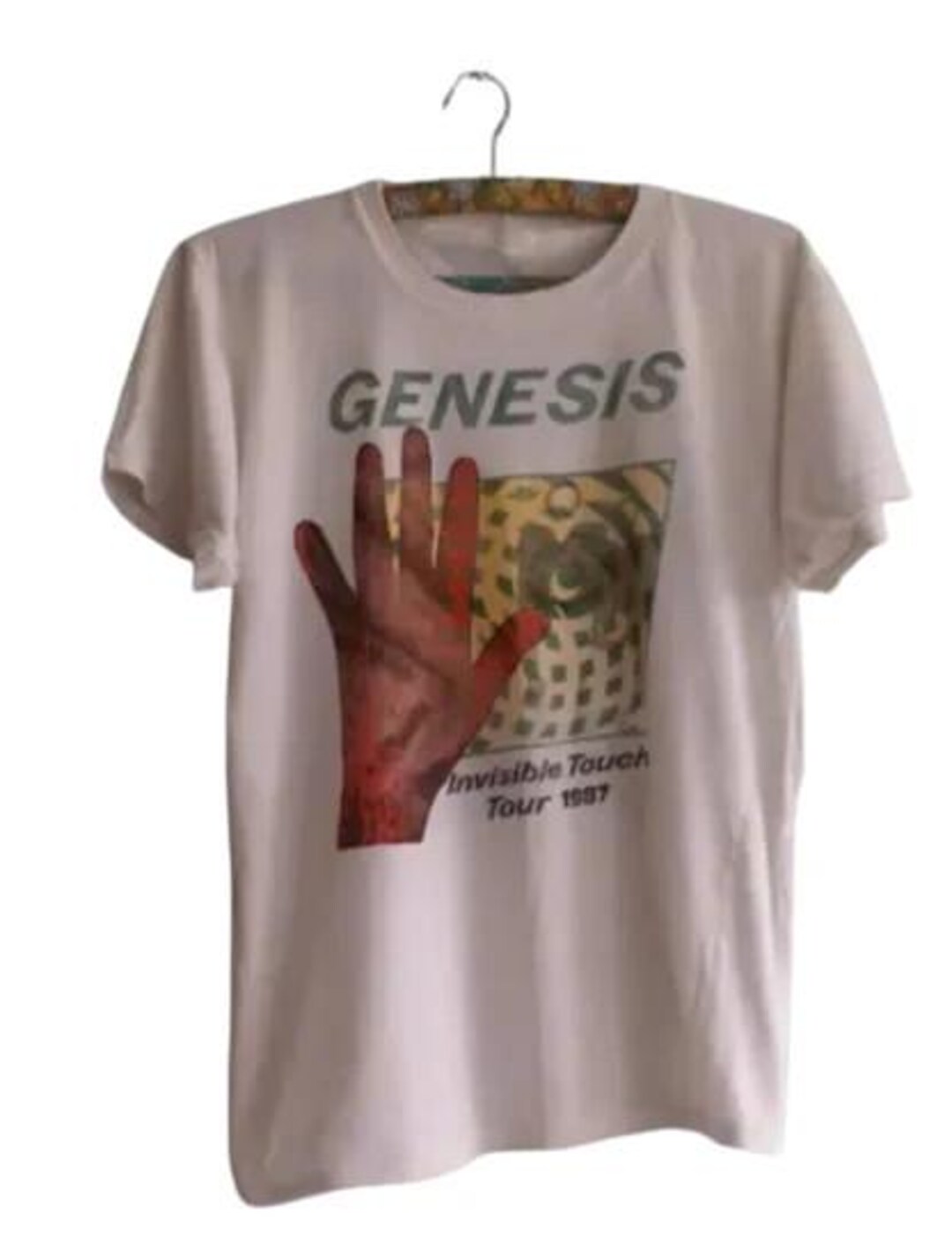 1987 Vintage Genesis Invisible Touch European Tour White T-shirt ...