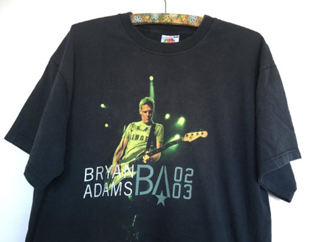 2002 Bryan Adams World Tour T-shirt, Vintage Y2K Bryan Adams Shirt - Etsy