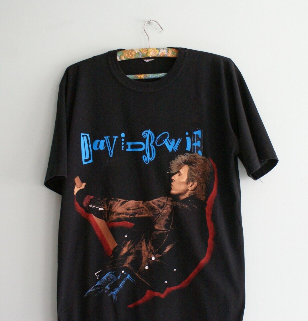 1987 David Bowie Spider Glass Tour Shirt, Vintage Original David Bowie ...
