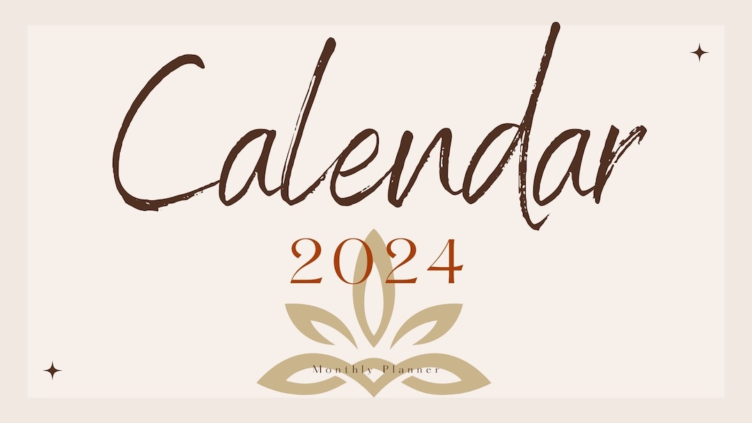 Inspire 12 Calendar 2024 - Etsy