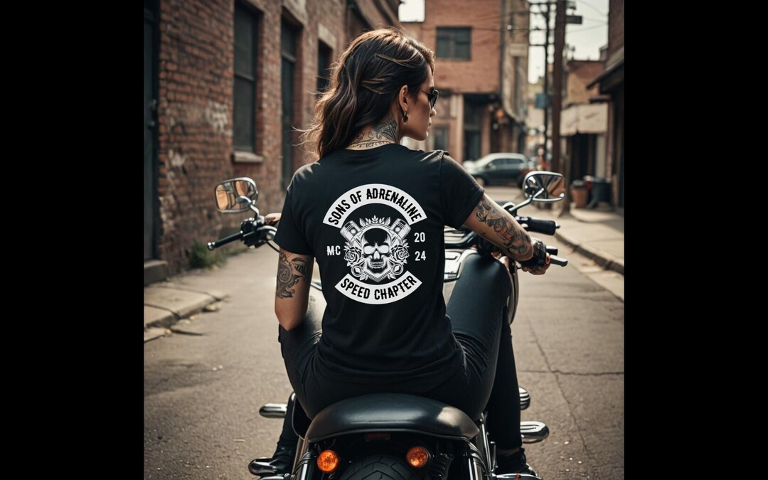 Sons of Adrenaline, Sons of Anarchy, SOA, Skull Shirt, Motorcycle ...