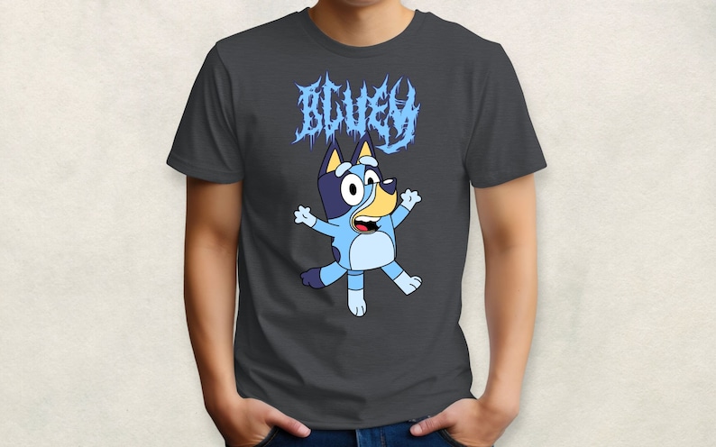 Bluey Metal Shirt, Black Metal, Goth Disney, Deathmetal, Blegh, Dead ...