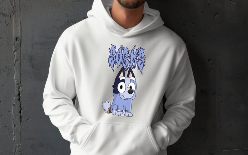 Socks Metal Shirt, Bluey, Black Metal, Goth Disney, Deathmetal, Blegh ...