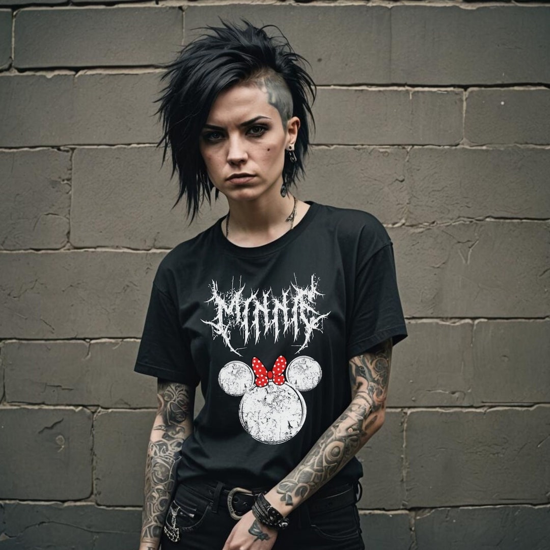 Minnie Metal Shirt, Black Metal, Goth Disney, Deathmetal, Blegh, Dead ...