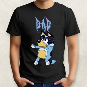 Dad Bandit Metal Shirt, Bluey, Black Metal, Goth Disney, Deathmetal ...