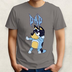 Dad Bandit Metal Shirt, Bluey, Black Metal, Goth Disney, Deathmetal ...