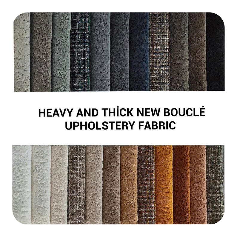New Generation Waterproof Bouclé Fabric | Thick, Heavy, Durable, and ...