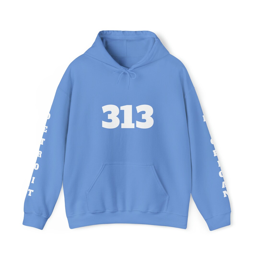 313 Detroit Michigan Hooded Sweatshirt - Etsy