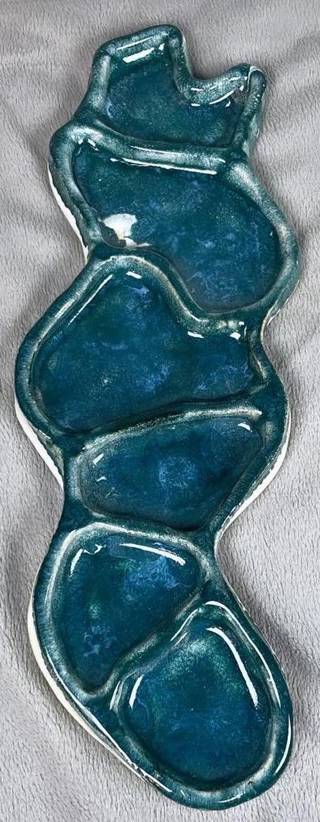 Blue Caterpillar Drop Dish: Handcrafted Jewelry Holder - Etsy