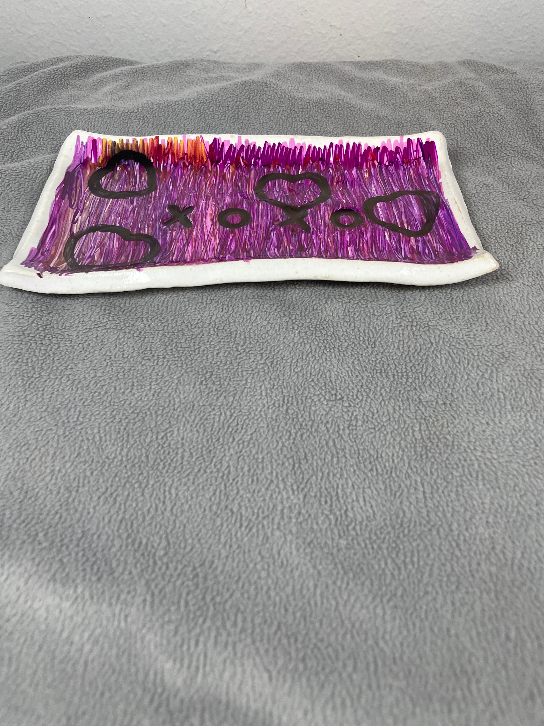 Pink Color Sharpie XOXO Dish - Etsy