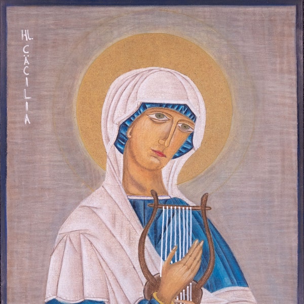 St Cecilia Icon - Etsy