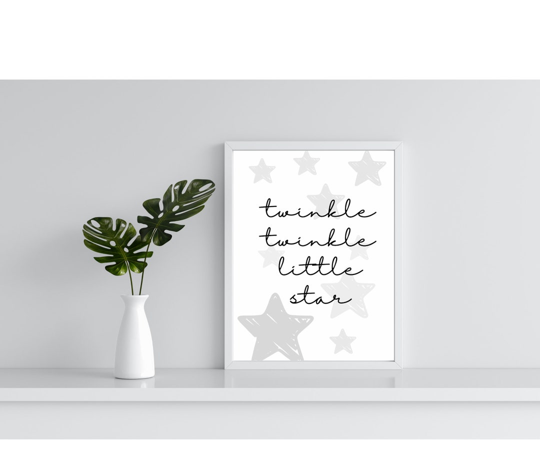 Twinkle Twinkle Little Star Nursery Print, Digital Download - Etsy