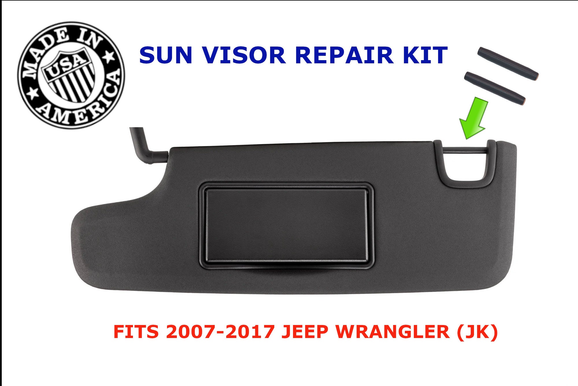 Sun Visor Repair Kit Jeep Wrangler JK JKU 2007-2017 - Left & Right (sold as a Pair) - Etsy