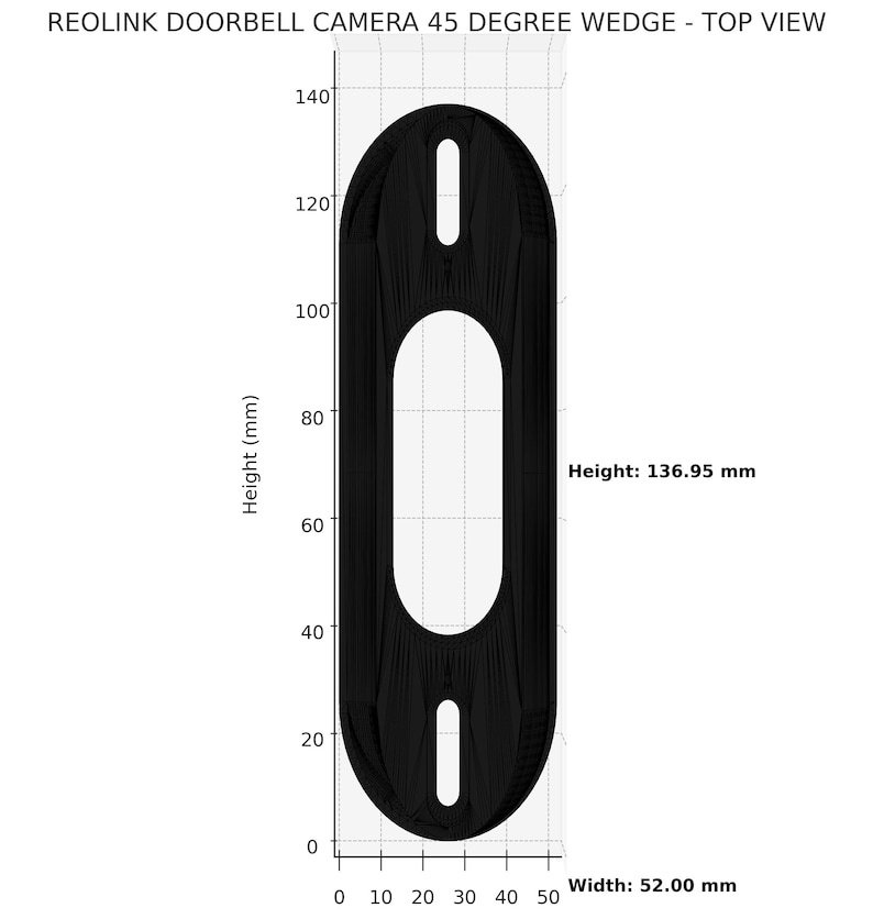 Reolink Doorbell 45 Degree Wedge Mount – 3D Printed PLA Bracket, Choose ...
