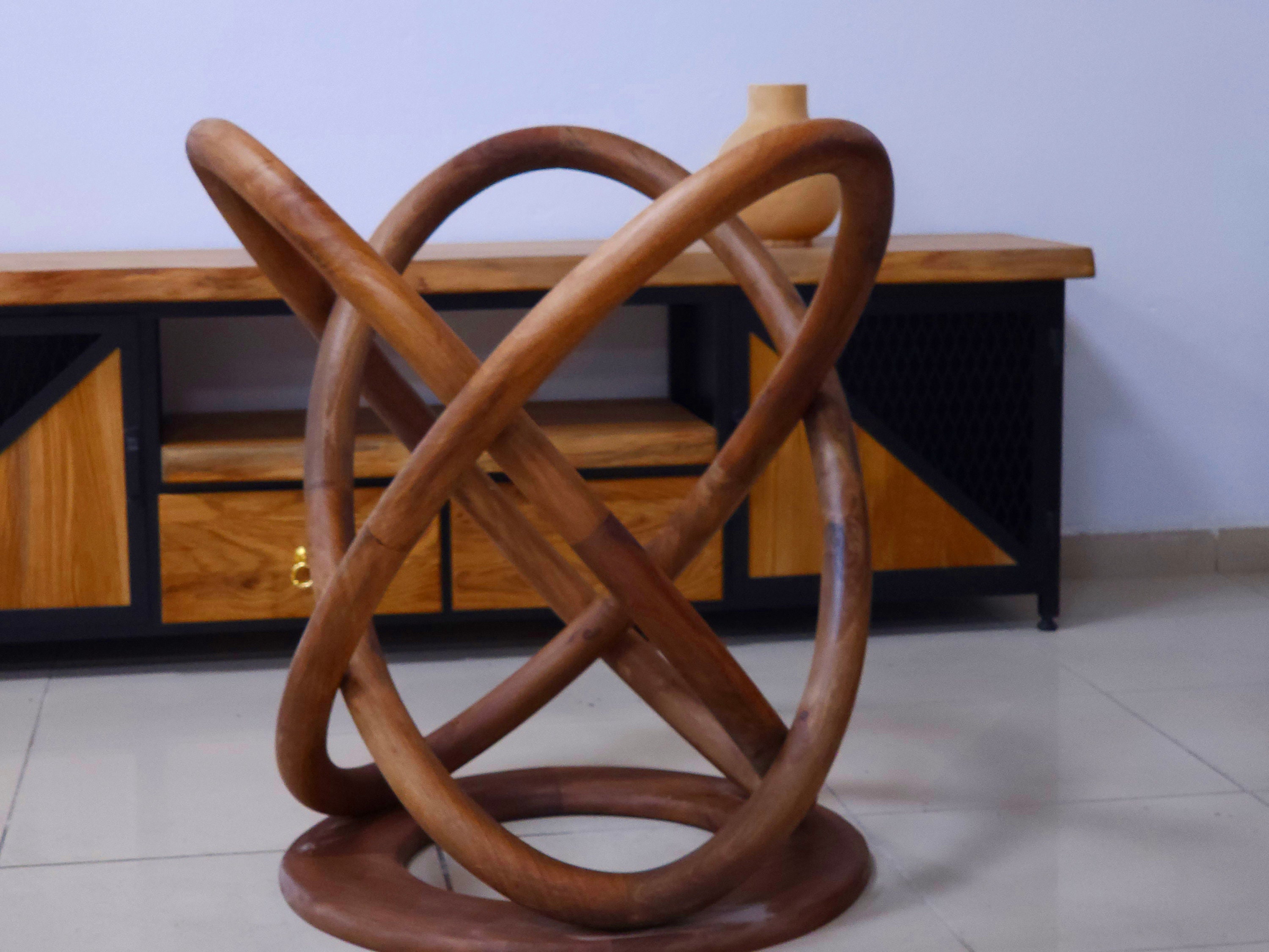 Stylish Wooden Table Stand: Ideal for Glass or Wood Table Top Display ...