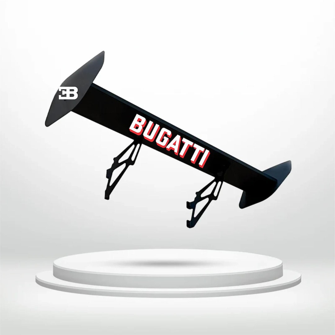 Bugatti Style Spoiler Shelf – Aerodynamic Rear Wing Wallshelf With Bold ...