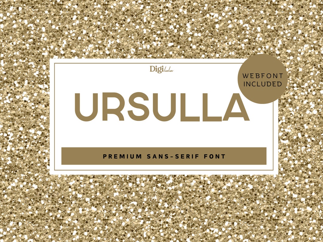Ursulla Typeface Font - Etsy