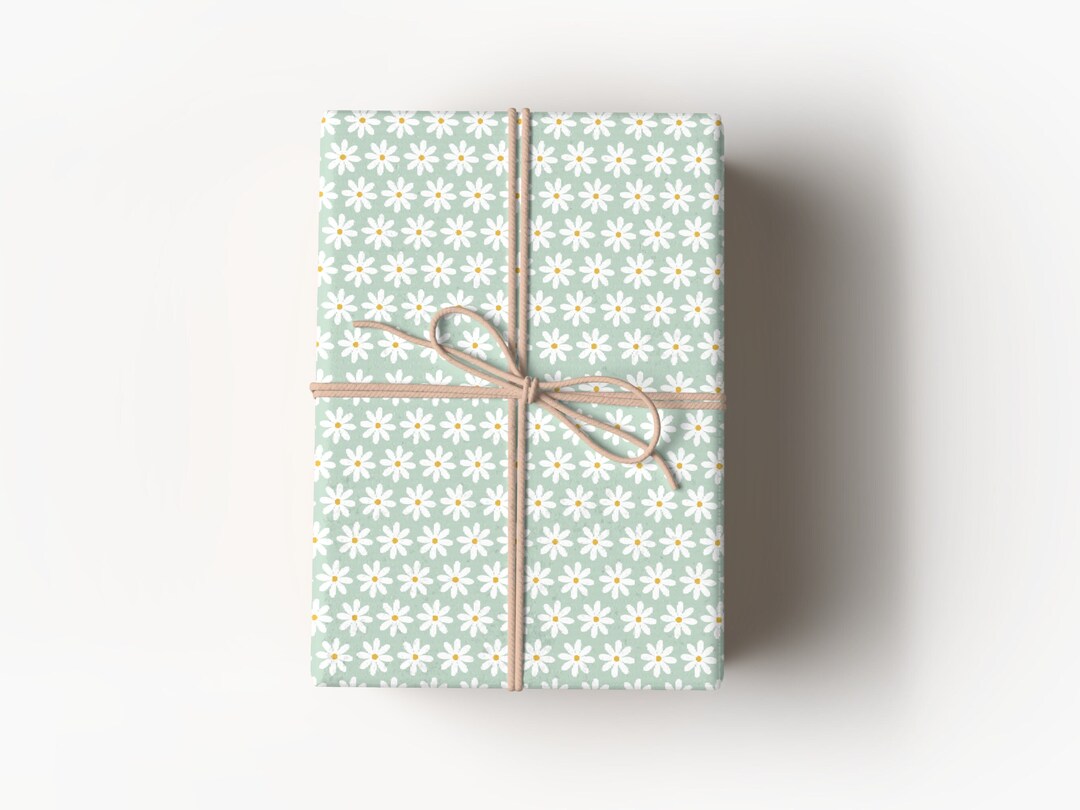 Daisy Wrapping Paper - Etsy