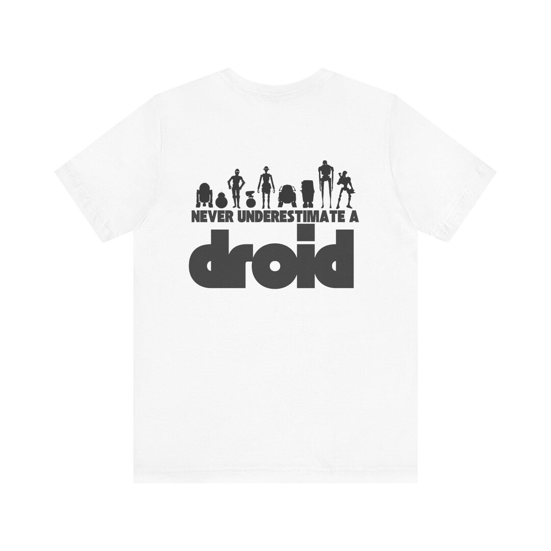 Star Wars "never Underestimate a Droid" Aesthetic Unisex Jersey Short ...