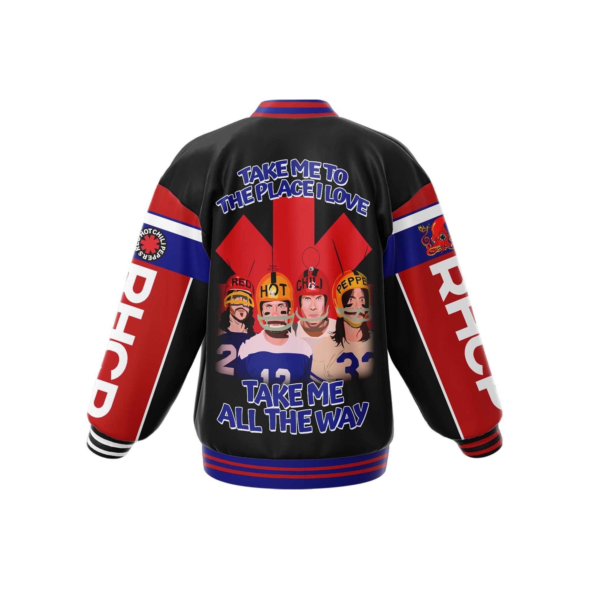 Red Hot Chili Peppers Baseball Jacket, RHCP Vintage Jacket Vintage sold ...