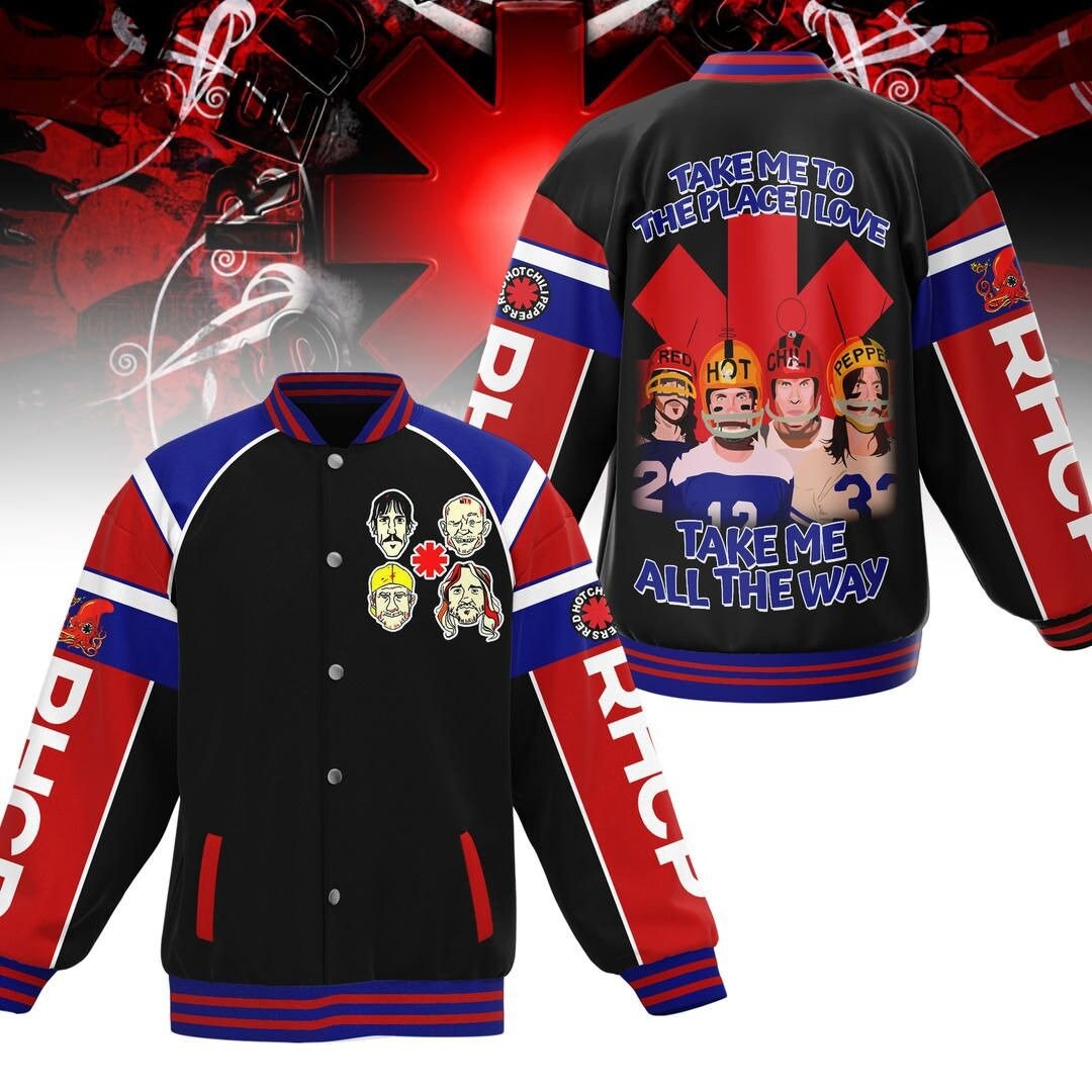 Red Hot Chili Peppers Baseball Jacket, RHCP Vintage Jacket Vintage sold ...