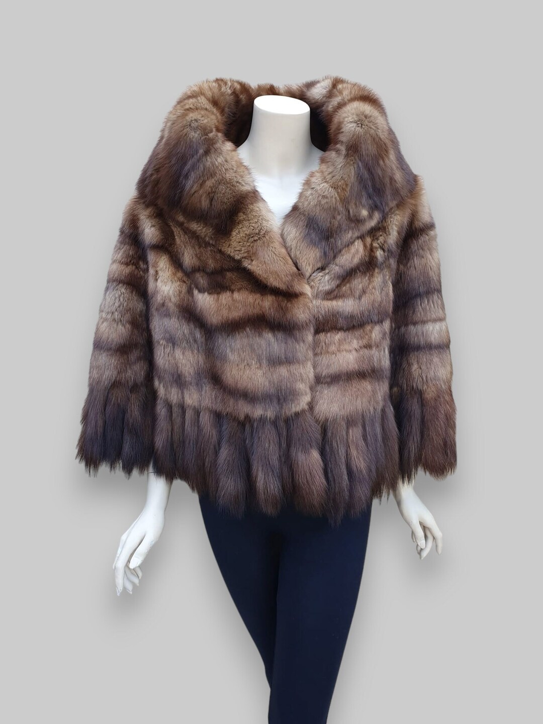 Vintage Russian Sable Fur Cape W/ Tails - Etsy
