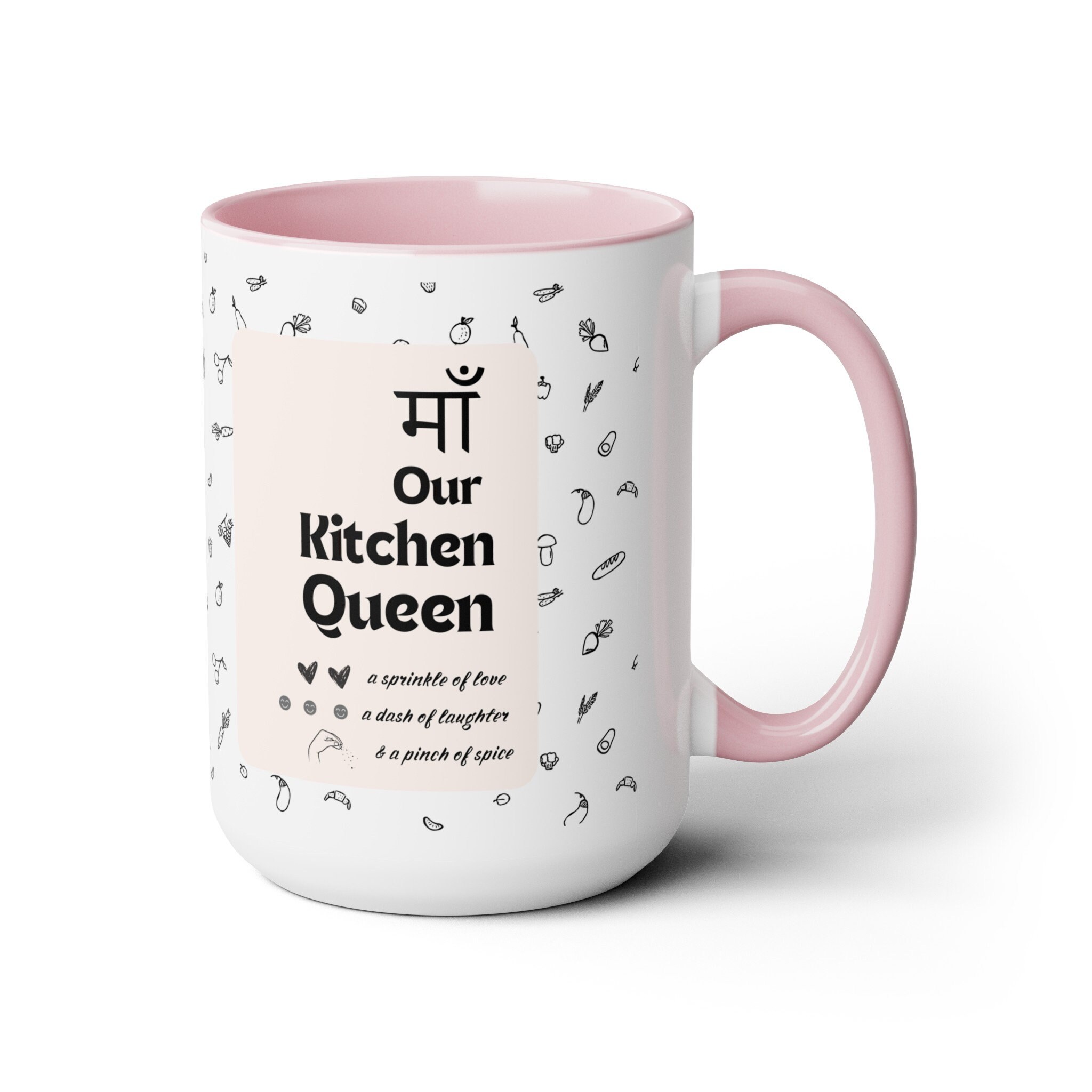 Maa Our Kitchen Queen Indian Maa Mug Mothers Day 2024 Unique Gift Desi ...