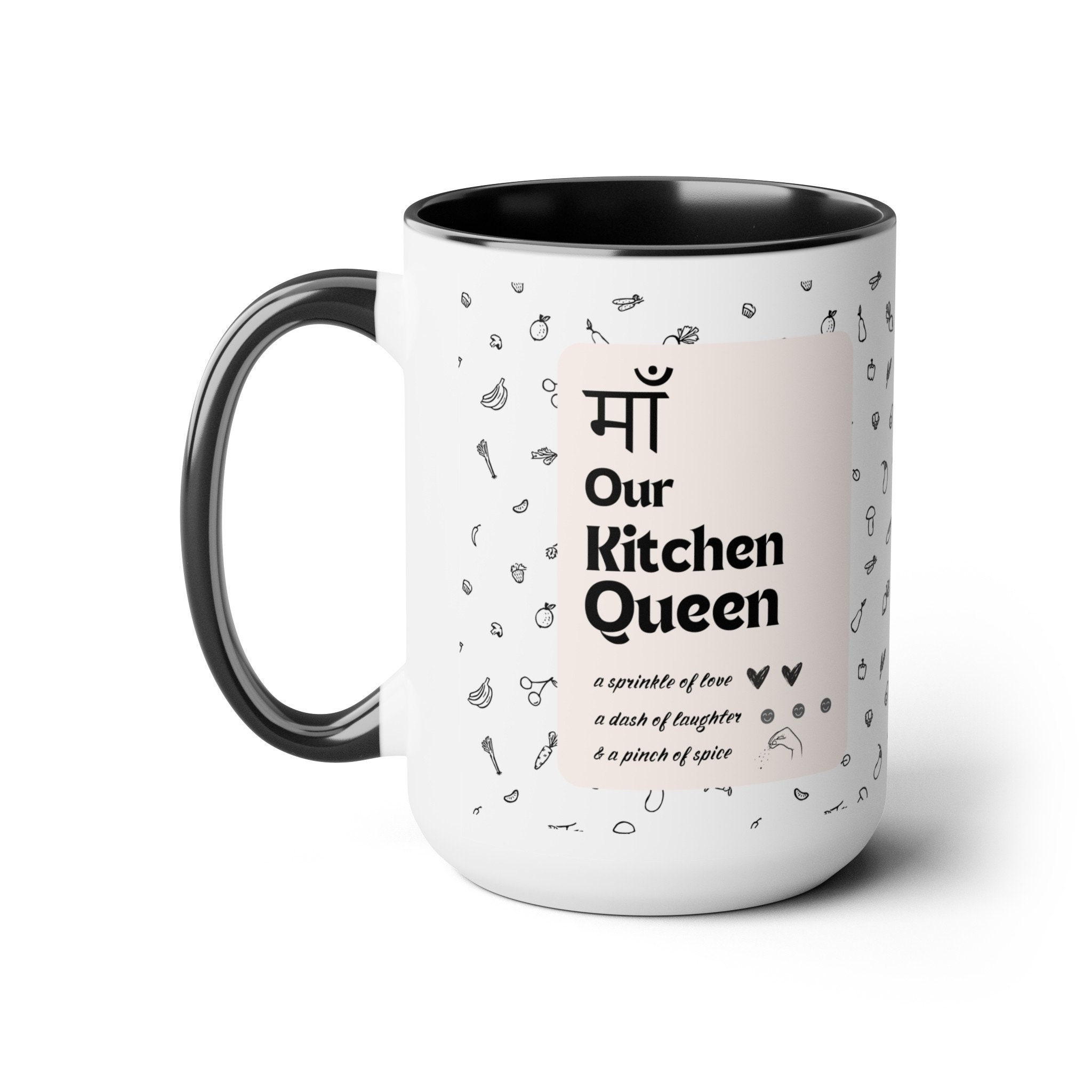 Maa Our Kitchen Queen Indian Maa Mug Mothers Day 2024 Unique Gift Desi ...
