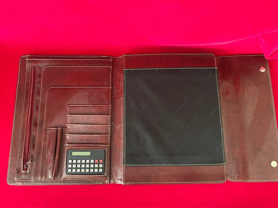 Vintage Samsonite Leather Portfolio Briefcase Pre Owned - Etsy