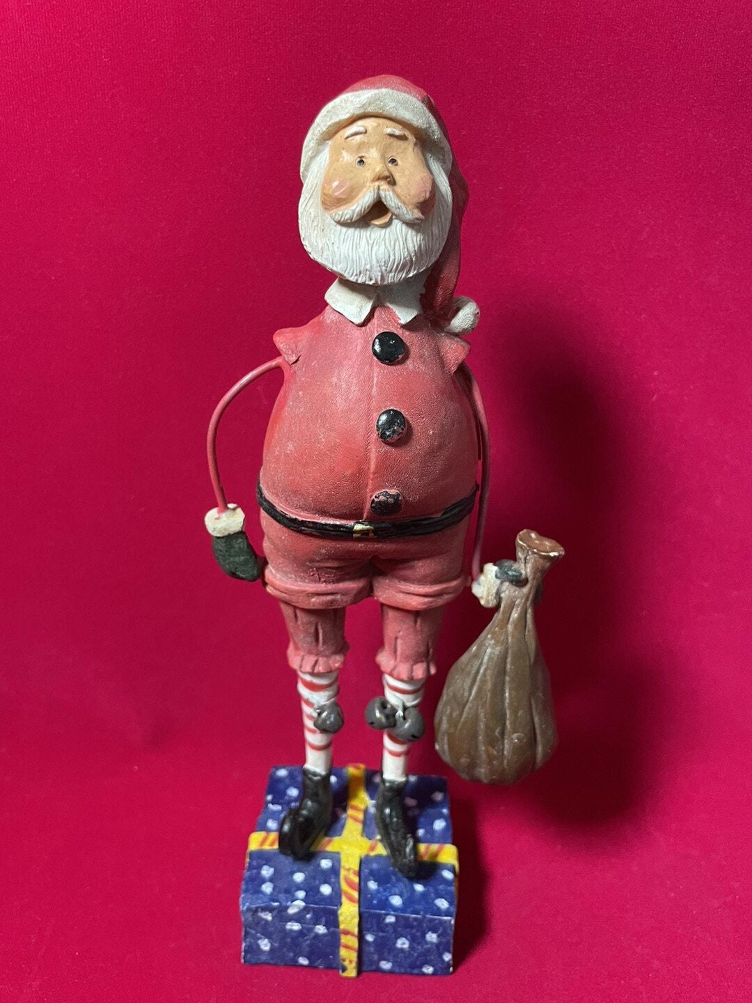 Adorable Santa Resin Figure Presents Mr. Kringle Pencil Tall Figure - Etsy