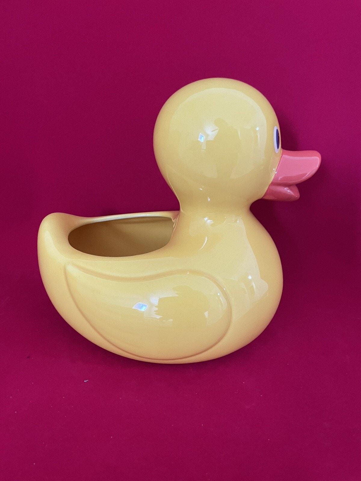 Large Yellow Rubber Ducky Planter Container Teleflora Gifts CERAMIC ...