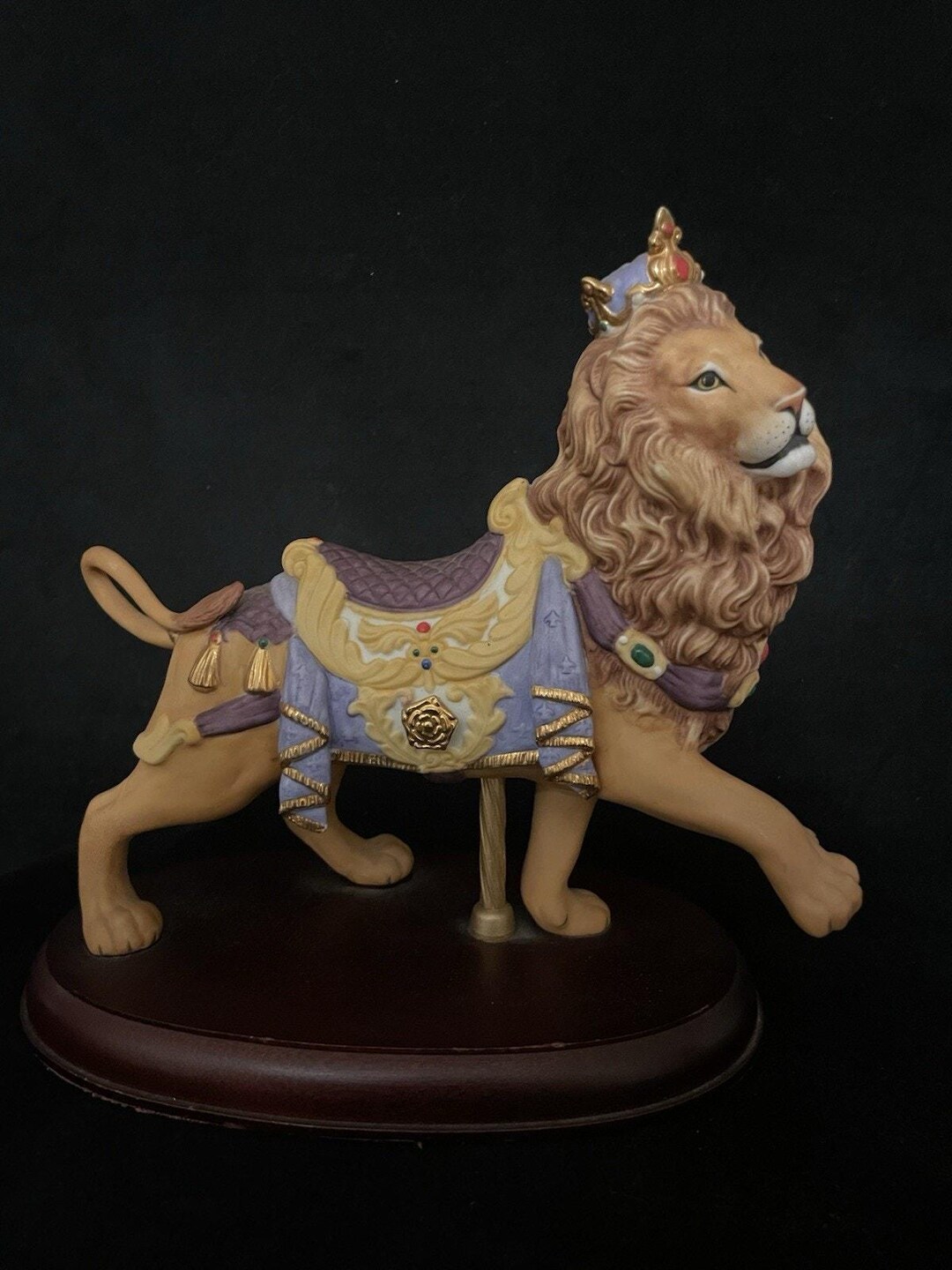 1990 Lenox Limited Carousel Animals Lion Figurine Sculpture - Etsy