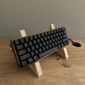 Wooden Mechanical Keyboard Stand: Desk Organizer - Etsy