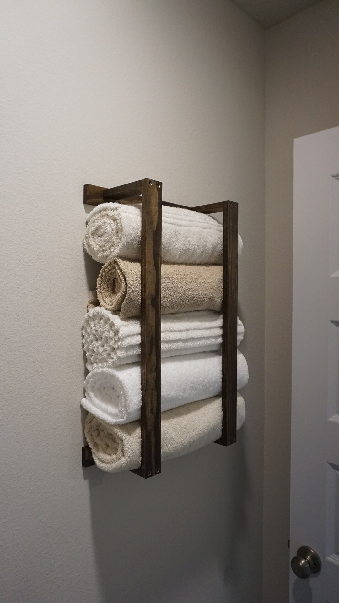 Rustic Towel Rack, Rustic Towel Holder - Etsy