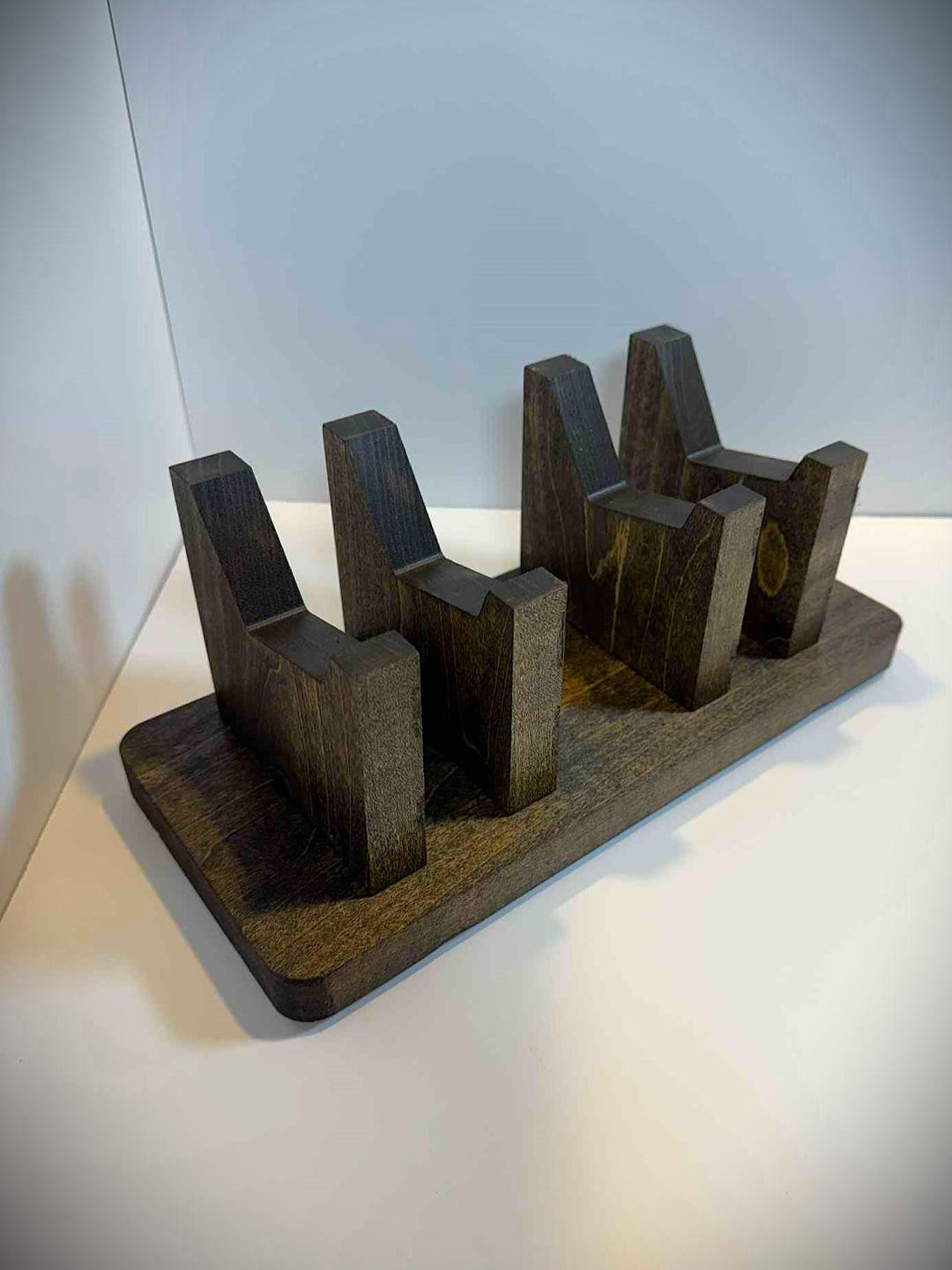 Handmade Dual Wooden Controller Holder – Xbox & Playstation Organizer ...