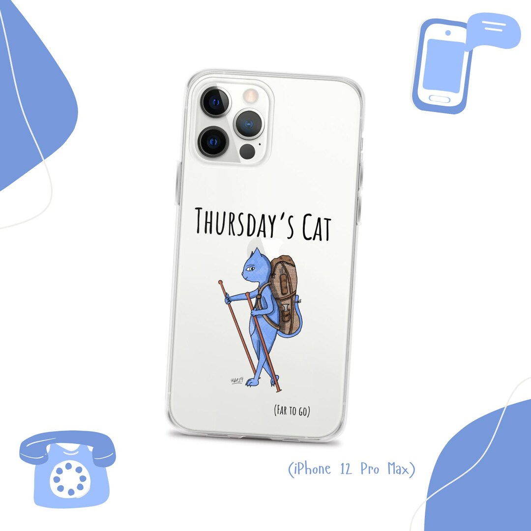 Thalamus Plank Cat Collection; iPhone Cases, Clear With Black Writing ...