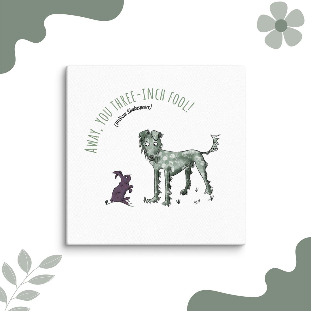 Thalamus Plank Shakespeare Collection; Canvas, 12x 12 Inches With Quote ...