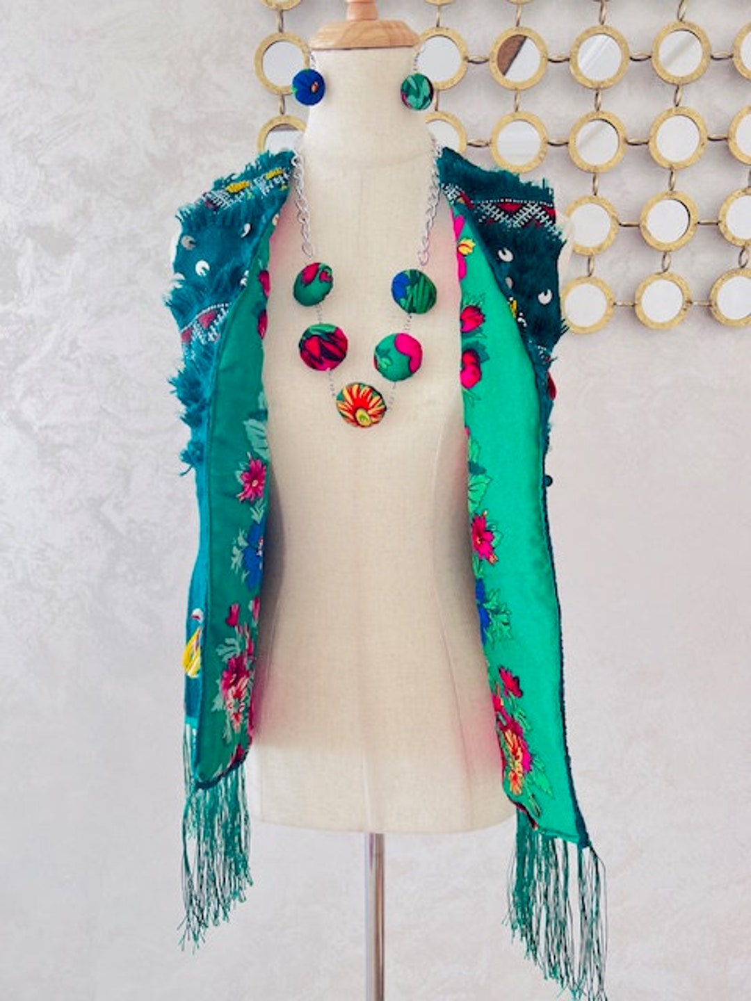 Handira Amazigh Vest Woolen With Matching Accessories Gift Idea ...