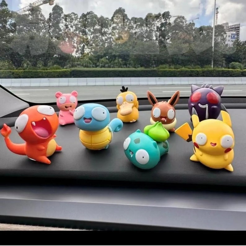 Cute Pokemon Figure 2 Piece Set, Kawaii Figure, Gift, 3D Pokemon ...