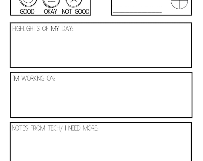 ABA Daily Report BASIC - Etsy