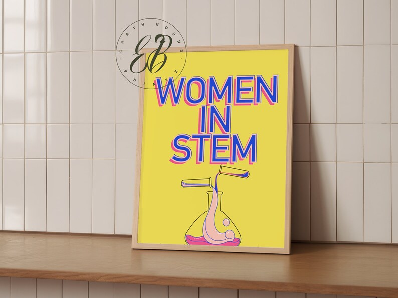 Women in STEM Poster/print Female Scientists Wall Art Empowering STEM ...