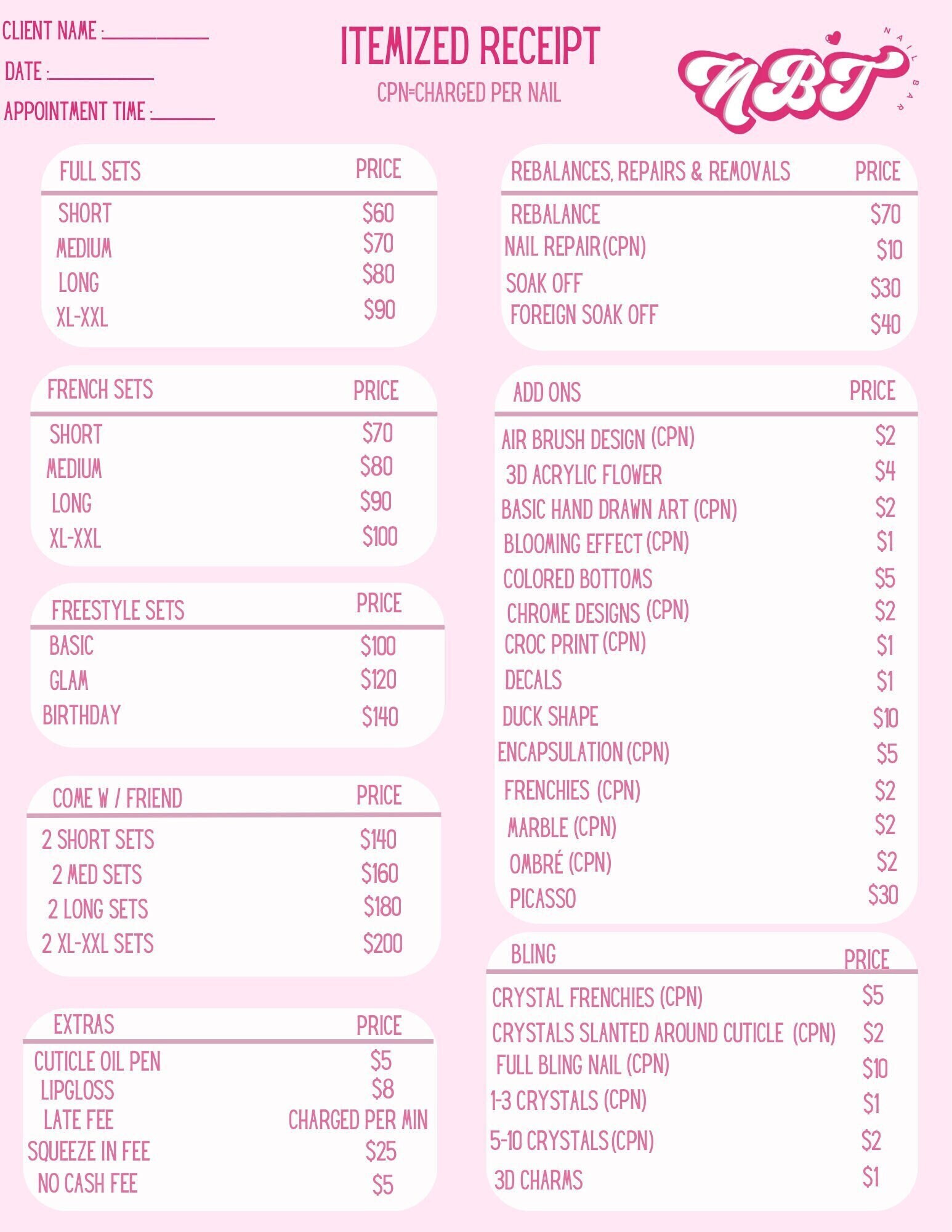 Digital Itemized Receipt Template for Small Business - Etsy